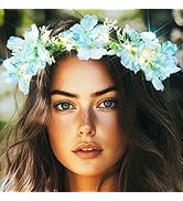 Amazon.com : DRESBE Light Up Flower Crown Headbands LED Fairy Floral ...