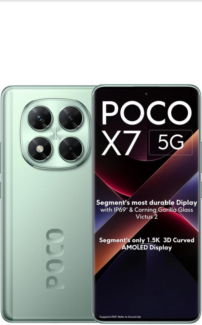 POCO X7 Pro 5G (Nebula Green, 256 GB) (8 GB RAM) : Amazon.in: Electronics