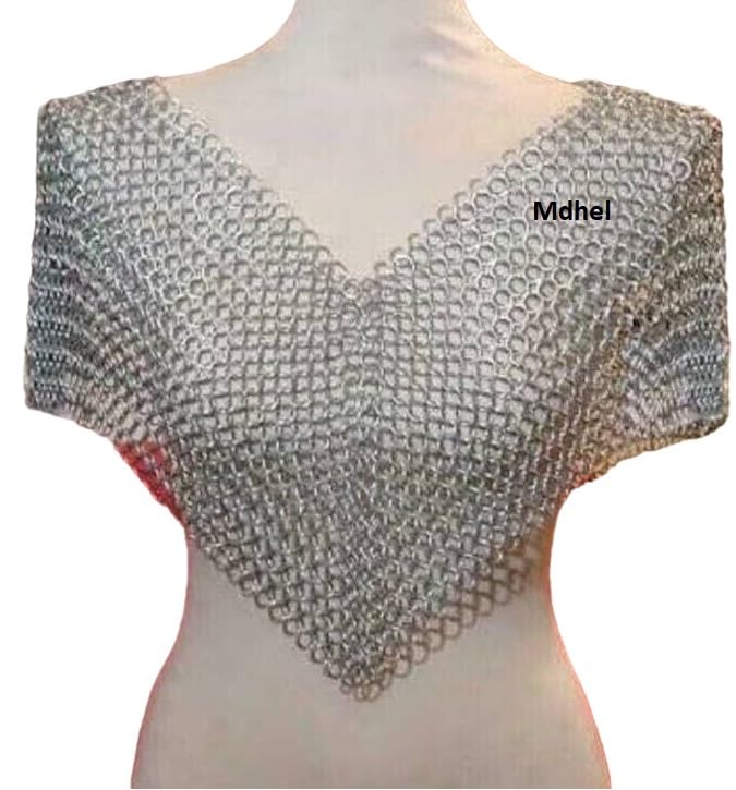 Amazon.com: aluminum chainmail v top women's chainmail v neck top v ...