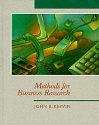 Methods for Business Research: Kervin, John B.: 9780060436360: Amazon ...