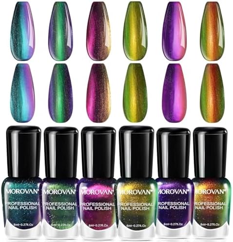 Amazon.com : Rowcay Color Changing Nail Polish Set, 4 Pcs Classic ...