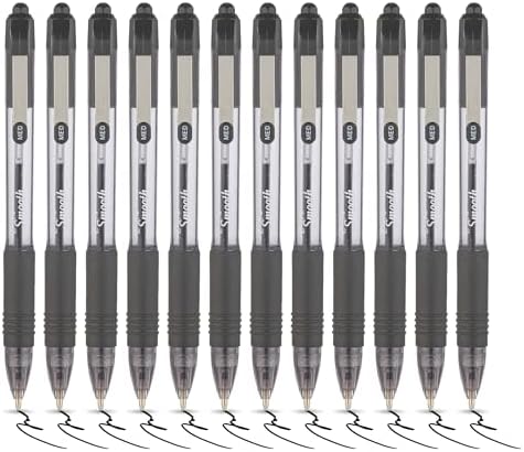 Zebra Pen Z Grip Black Ballpoint Pens with Pocket Clip 8pk, Retractable ...