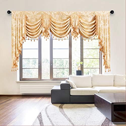 Amazon.com: NAPEARL Red Valance for Windows-Christmas Decoration Swag ...