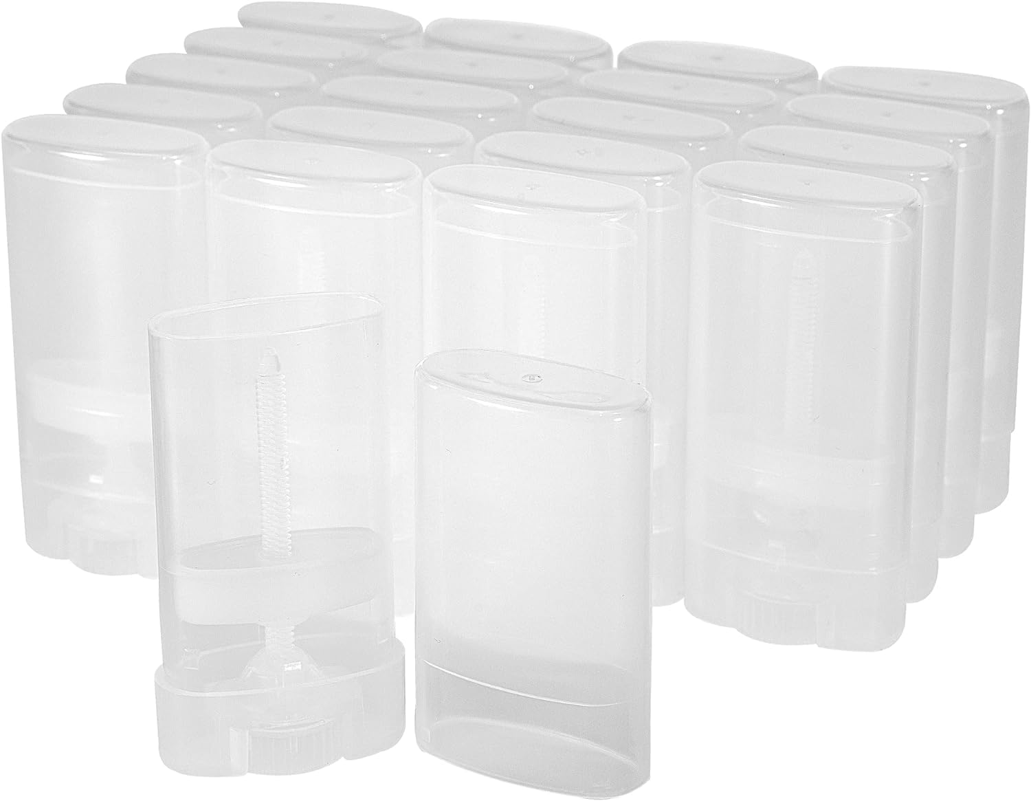 Buy Hunky Dory 6pcs 15ml Empty Clear Plastic Deodorant Containers Lip ...