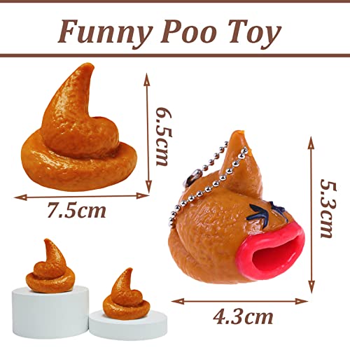 2 Style Poo Real Stress Ball Sensory Toy-Squishy Stretchy Poo Stress ...