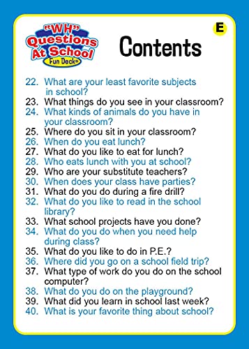 Super Duper Publications | WH Questions at School Fun Deck - Want It All