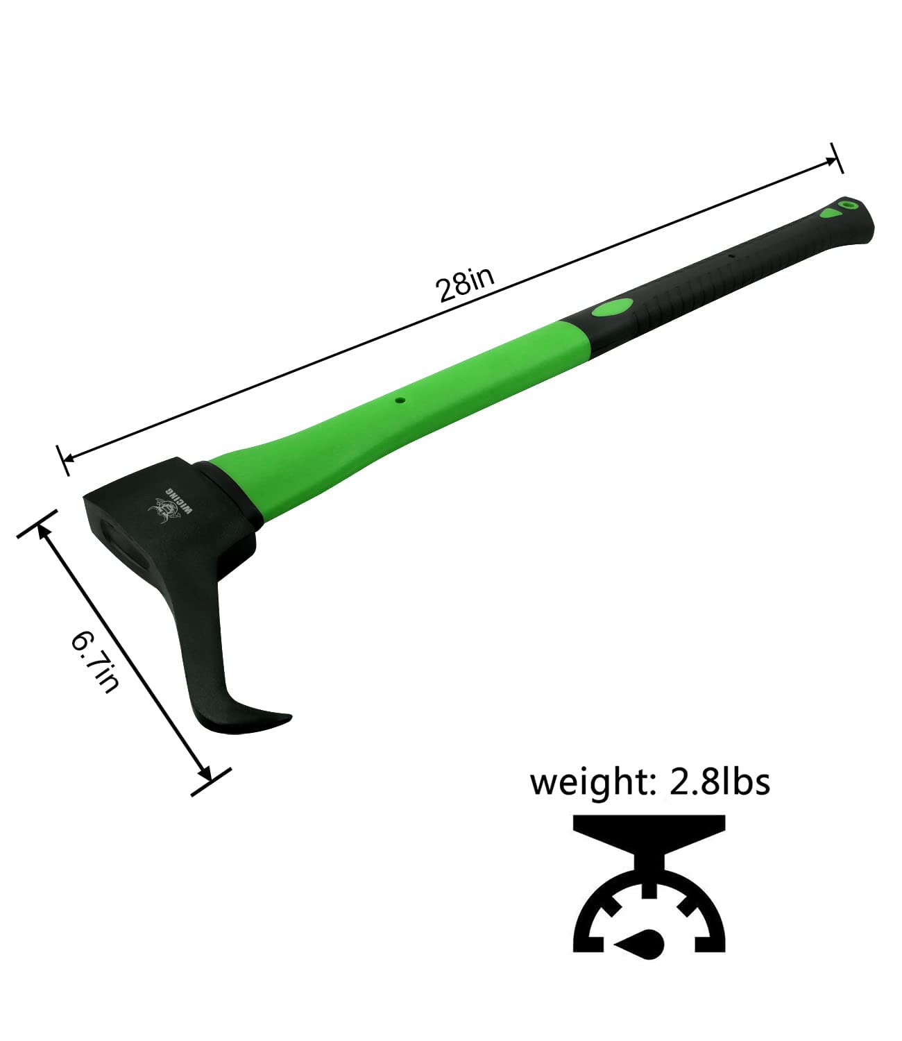 WICING Hookaroon 28 Inch, Pickaroon Forged Steel, with Anti-Slip ...