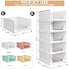 Amazon.com - 5 Pack Stackable Closet Storage Basket - Stackable Storage ...