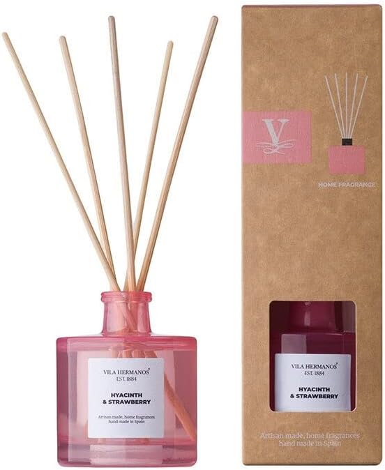 Amazon.com: Vila Hermanos Hyacinth & Strawberry Reed Diffuser 6.76 oz ...