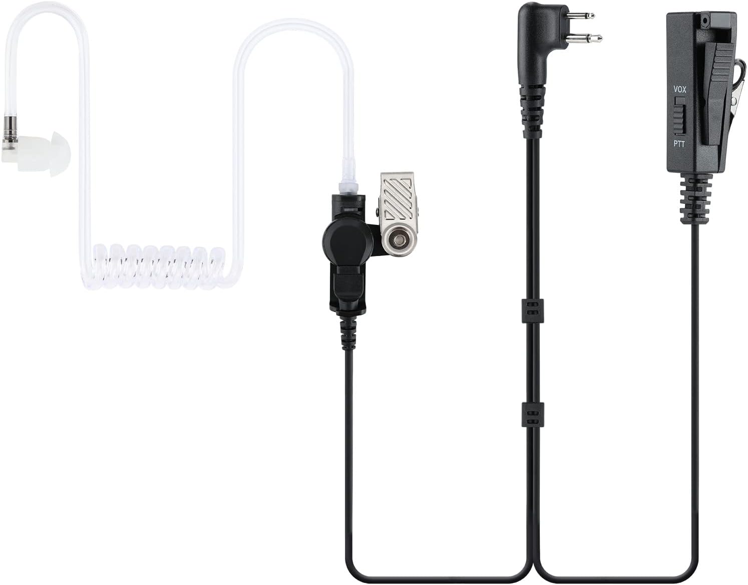 Amazon.com: KS K-STORM Covert Acoustic Tube Walkie Talkie Earpiece ...