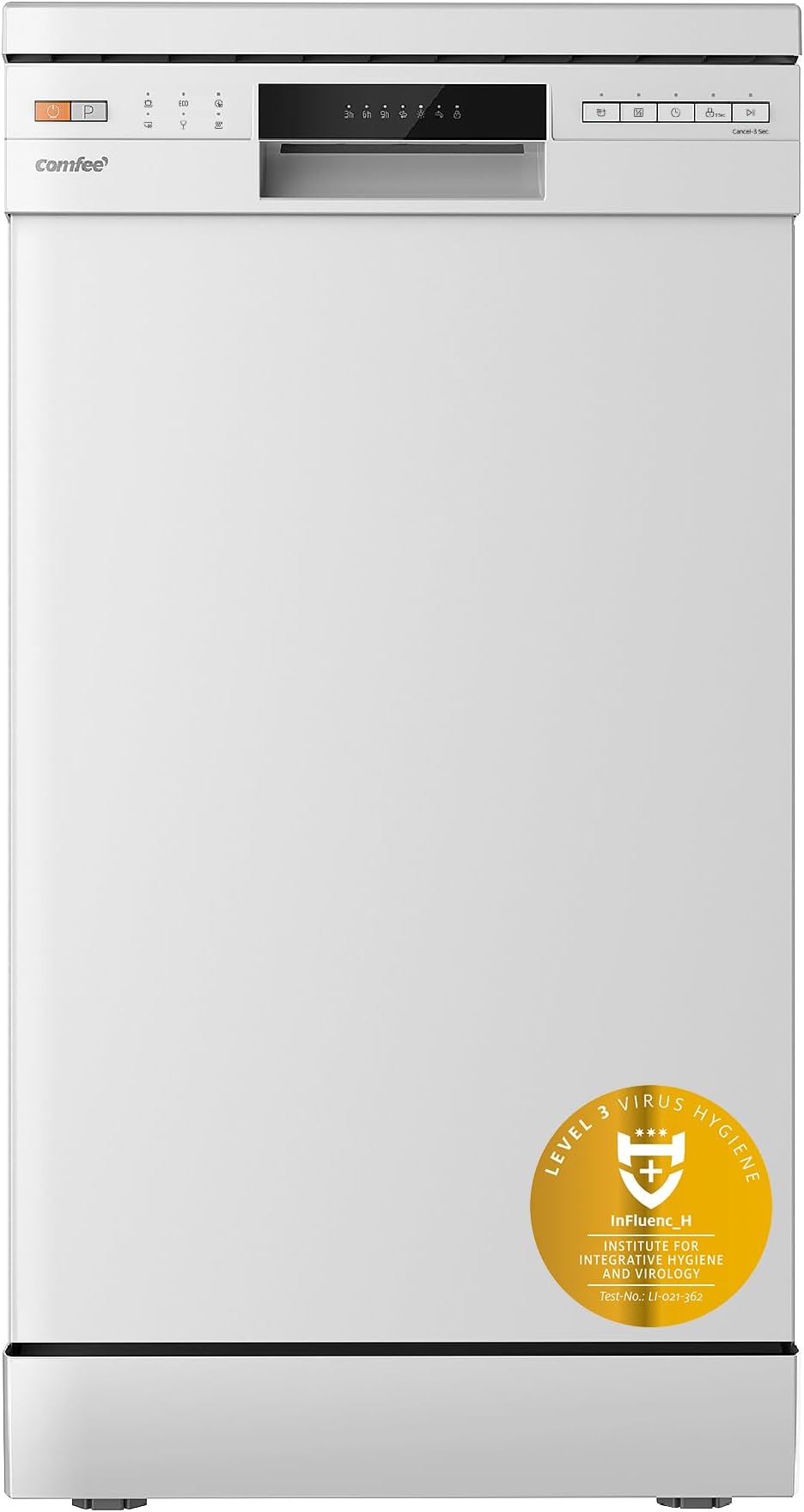 COMFEE' Freestanding Dishwasher CDWEF1034BW-UK 45cm Width, Slimline ...
