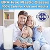 Amazon.com: Restaurant Grade, BPA-Free 12oz Clear Plastic Cups 24pk ...