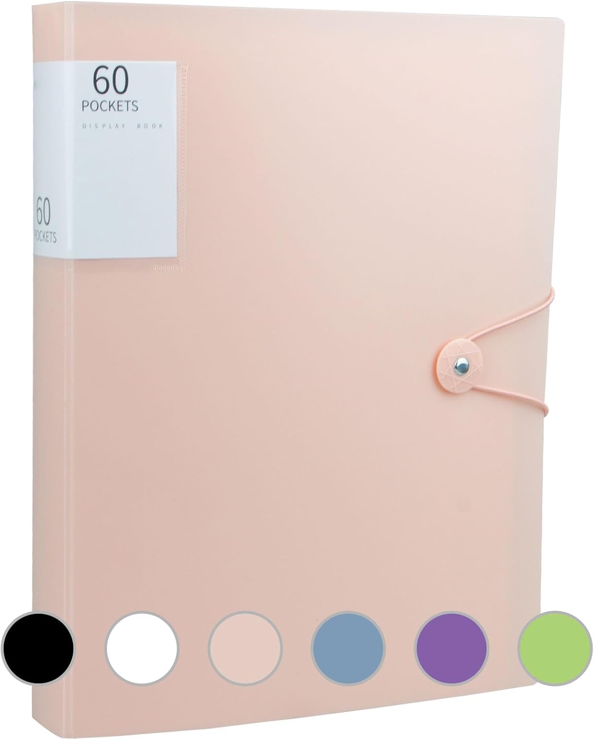 Sukevitor A4 Display Folders, 60 Pockets Display Book with Plastic ...