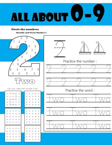 All About 0-9: Learning numbers 0-9, Funny Activity Book Counting ...