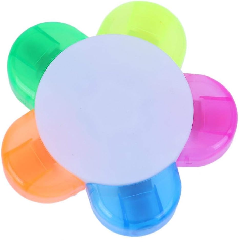 Amazon.com : 5 Colors Multi-Color Cute Sunflower Highlighter Pen ...
