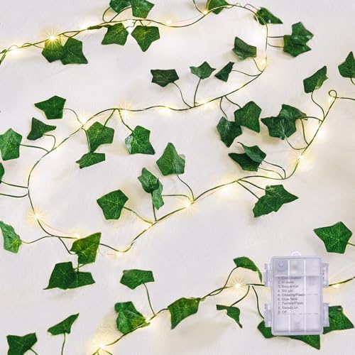 Amazon.com: Ivy String Lights, Vine Lights, Fairy Lights Garland Wreath ...