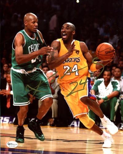Amazon.com : Kobe Bryant Autographed Photo - Vs Ray Allen - Autographed ...