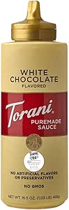 Amazon | 【DELICIOSA】トラーニ ホワイトチョコレート ソース ピュアメイド 468g Torani Puremade White Chocolate Sauce ...