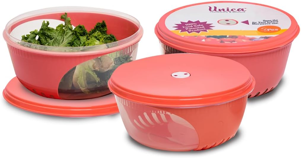 Amazon.com: Unica Round Food Storage Container, BPA-free Microwave ...
