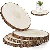 Unfinished Round Wood Panels For Painting 4-Pack Unfinished Wood Canvas ...
