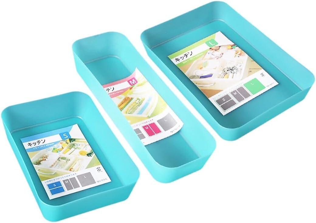 Amazon.com: BOSREROY Container Divider Plastic Desk Drawer Vanity ...