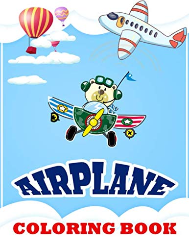 Airplane Coloring Book: Preschool Learning Colors Activity Book for ...
