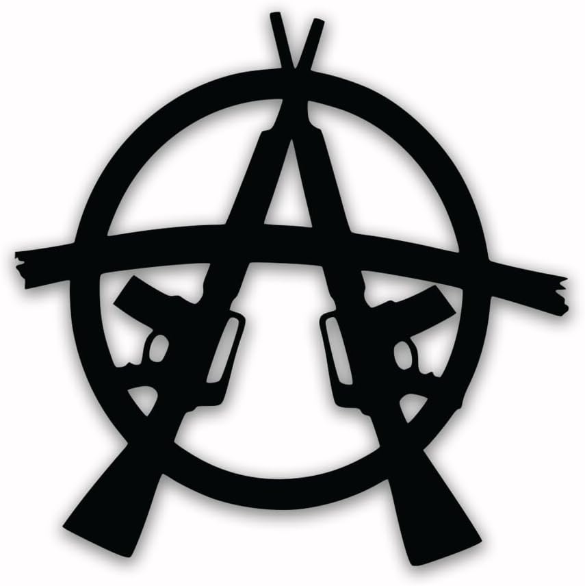 Amazon.com: Anarchy Guns Vinyl Decal Sticker | Cars Trucks Vans Walls ...