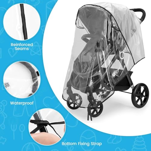 Universal Rain Cover for Pushchair Stroller, Pram Rain Cover with ...