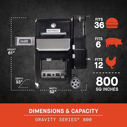 Masterbuilt® Gravity Series® 800 Digital Charcoal Grill, Griddle and ...