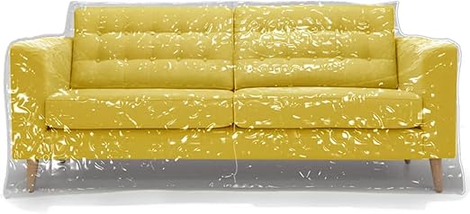 Sofa Cover Protector (18 FT x 10 FT) 700 GSM Waterproof Clear Plastic ...