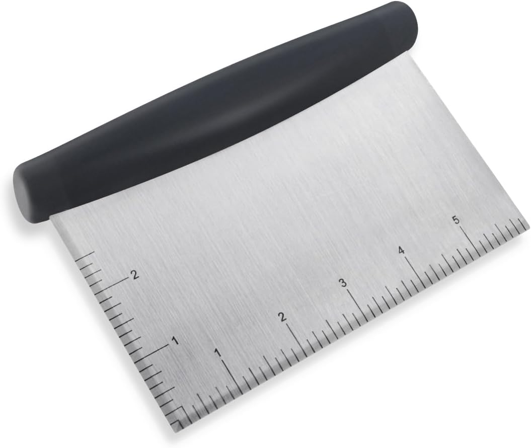 Amazon.com: Plastic Bread Scraper Dough Cutter with Measuring Scale ...