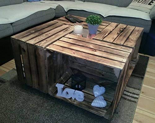 Apple Crate Coffee Table Small Wooden Coffee Table Sofa Side Table