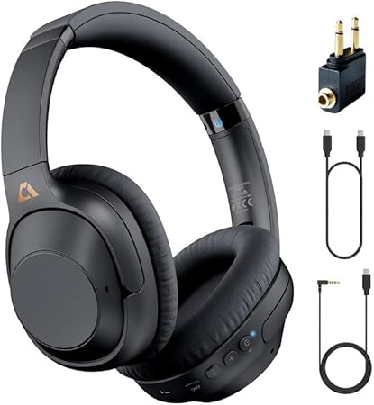 Amazon.com: YMOO Bluetooth 5.2 Hybrid Active Noise Cancelling ...