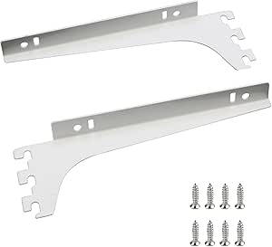 Curqia 2Pcs Single Track System Bracket,Shelf Bracket Mounting Hardware ...