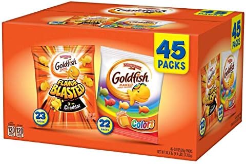 Amazon.com: Goldfish Flavor Blasted Xtra Cheddar Cheese Crackers, Baked ...