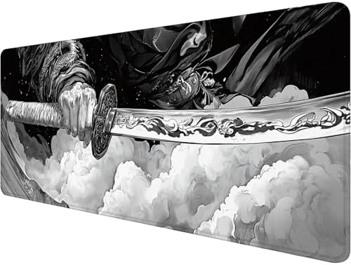 Amazon.com: Katana Gaming Mouse Pad Japanese Samurai Sword Black White ...