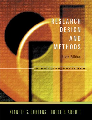 Research Design and Methods: A Process Approach: Bordens, Kenneth S ...