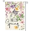 Amazon.com : AVOIN colorlife Hello Spring Sparrow Bird Garden Flag ...