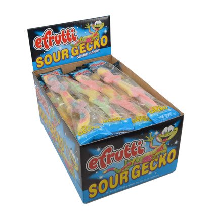 Amazon.com : Efrutti Gummi Sour Gecko Gummi Candy - 40 / Box : Grocery ...
