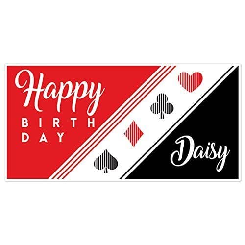 Amazon.com: Canasta Birthday Banner Party Decoration Backdrop : Home ...