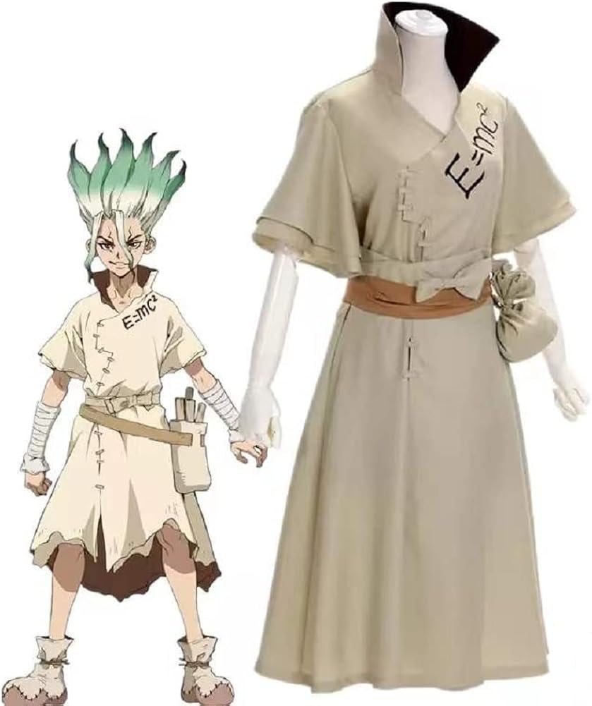Amazon.com: Anime Dr.Stone Senku Ishigami Cosplay Costume Senku Adult ...