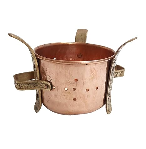 Buy Handmade Brass Stand Copper Angeethi Sigadi/sigri Warm for ...