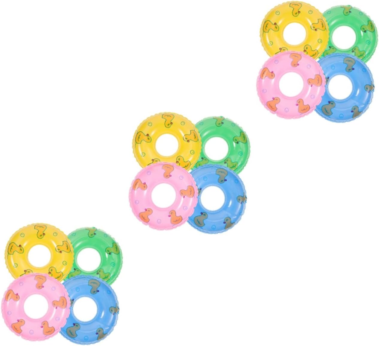 Amazon.com: ifundom 45 Pcs Mini Swim Ring Mini House Swim Ring Floaties ...