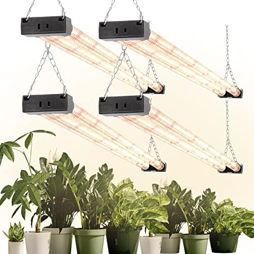 Amazon.com: ANTLUX 4ft LED Grow Lights 50W Full Spectrum Integrated ...