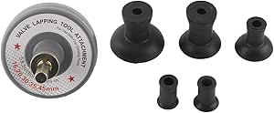 Tbest Valve Lapping Tool Kit, Valve Lapping Tool Attachment with 5 ...