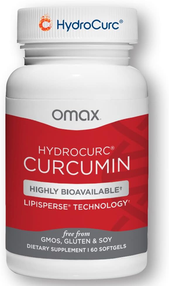 Amazon.com: Omax HydroCurc Turmeric Curcumin Softgels, Highly ...