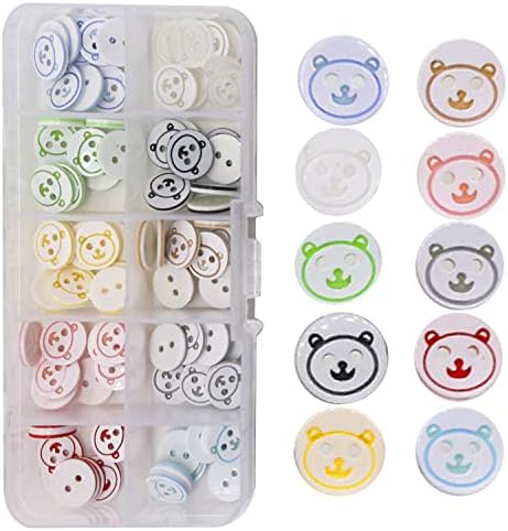 150PCS Colorful Resin Buttons for Baby Kids Cardigans Knitting,Plastic ...