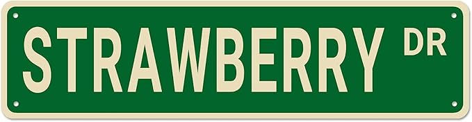 Amazon.com: Strawberry Street Signs, Strawberry Decor Strawberry Sign ...