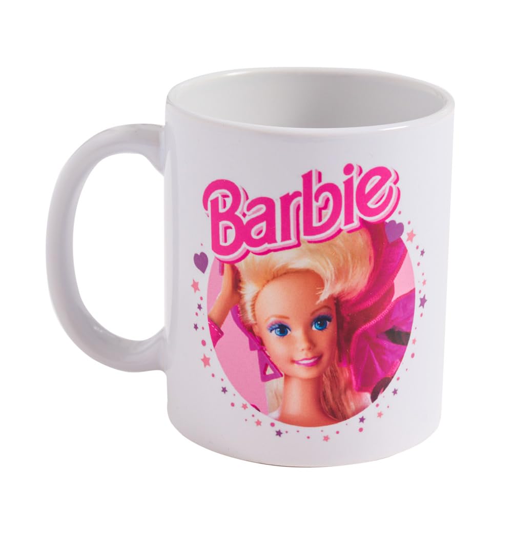 TruffleShuffle MG24271 Barbie (Heart) Mug, Ceramic, Multi-Coloured ...