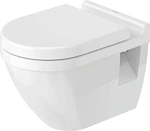 Duravit 2200090000 Starck 3 Wall Mount Toilet Bowl, White Finish ...